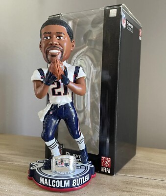 MALCOLM BUTLER New England Patriots SUPER BOWL The Pick Bobblehead ...
