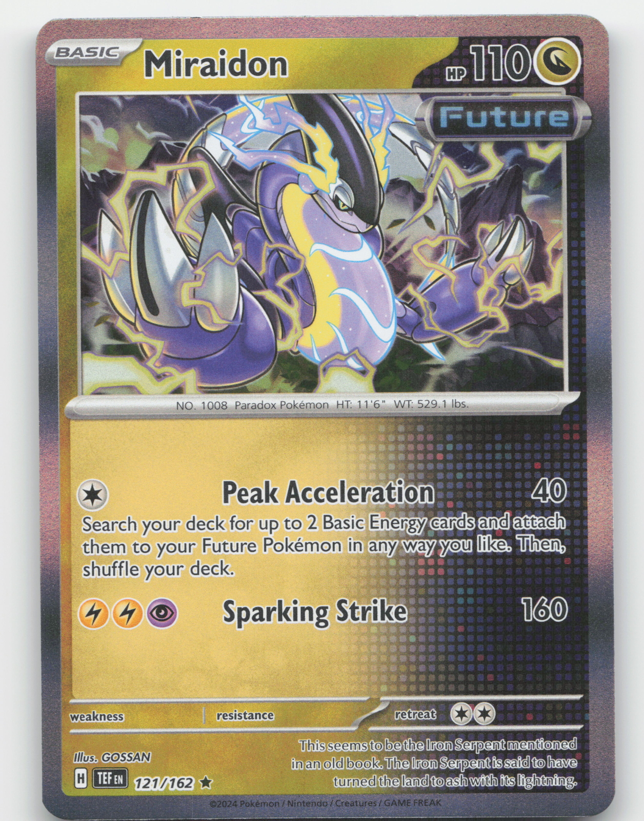 Miraidon #121/162 Holo Pokemon Temporal Forces Near Mint or Better | eBay
