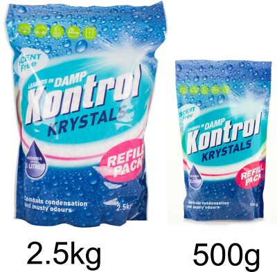 Kontrol Refill Moisture Trap Damp Mould Absorber Krystals Economic Pack ...
