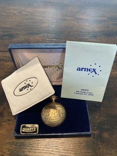 100th Anniversary Arnex, Box, Warrant, Cloth, Quartz Pocket Watch. All ...