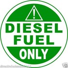 Diesel Only 4" Vinyl Decal Sticker Warning Warning Gasoline Fuel Gas | eBay