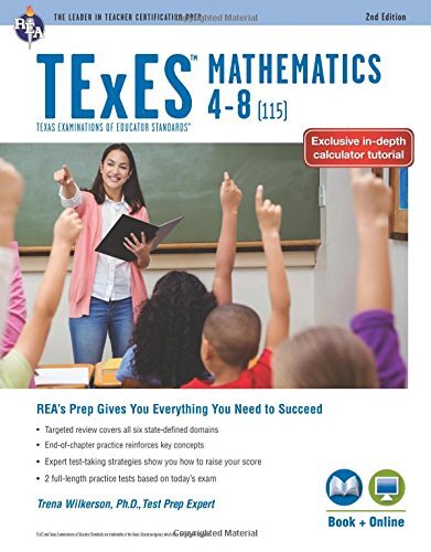 TEXES MATHEMATICS 4-8 (115) BOOK + ONLINE By Wilkerson Trena Ph.d ...