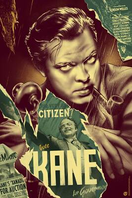 Citizen Kane Money Variant by Martin Ansin Ltd x/100 Screen Print Mondo ...