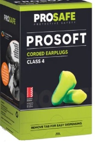 Prosafe DISPOSABLE UNCORDED EARPLUGS Box Of 500-Pairs, Class 4 ...
