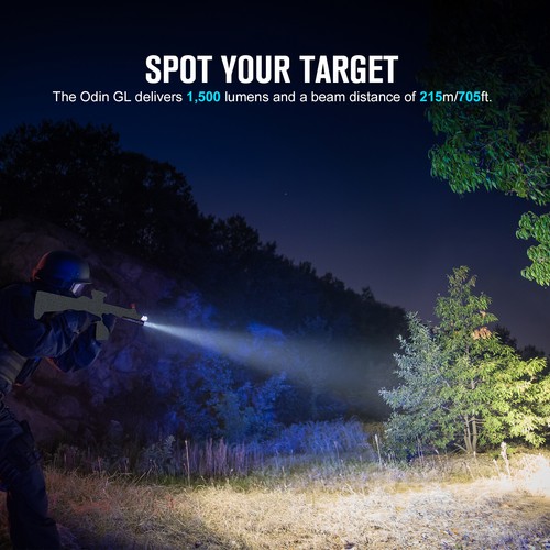 Olight Odin GL M 1500 Lumen MLOK Mount Rechargeable Tactical Light ...