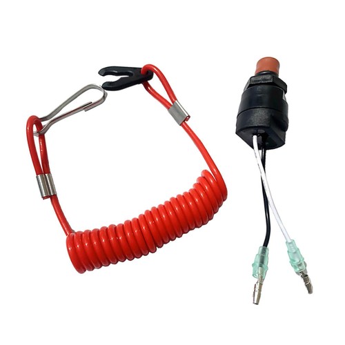 Outboard Motor Kill Switch W/ Tether Lanyard Fit for Yamaha Outboard ...