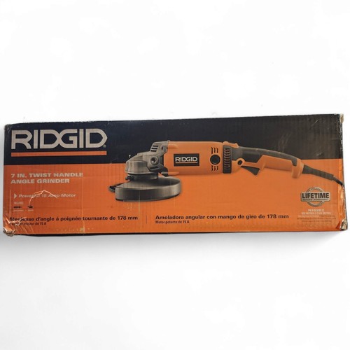 Ridgid R10202 7" 15A Heavy Duty Angle Grinder – Works Great – Missing ...