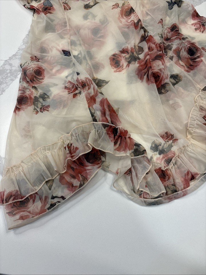 See Through Rose Lingerie Size Medium | eBay