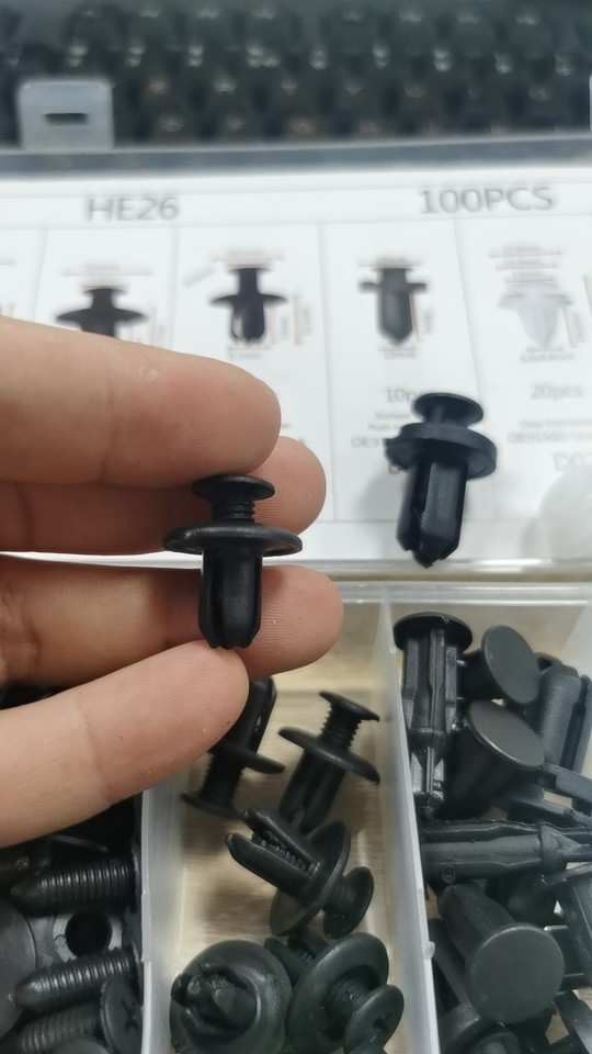 100PCS Car Body Fastener Clips Push Rivets Retainer Door Screw Panel ...