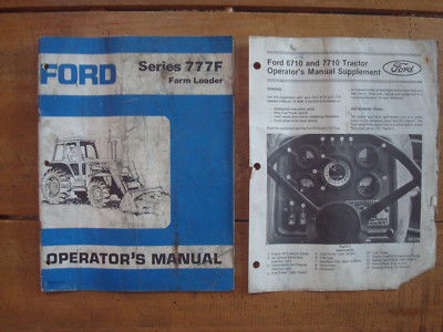 Ford Series 777F Farm Loader Operator's Manual. F2073-5-81 | eBay