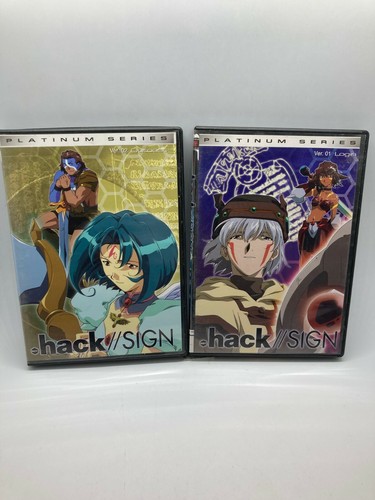 Dot .Hack Sign DVD Collection Vol. 1 & 2 Platinum Edition English ...
