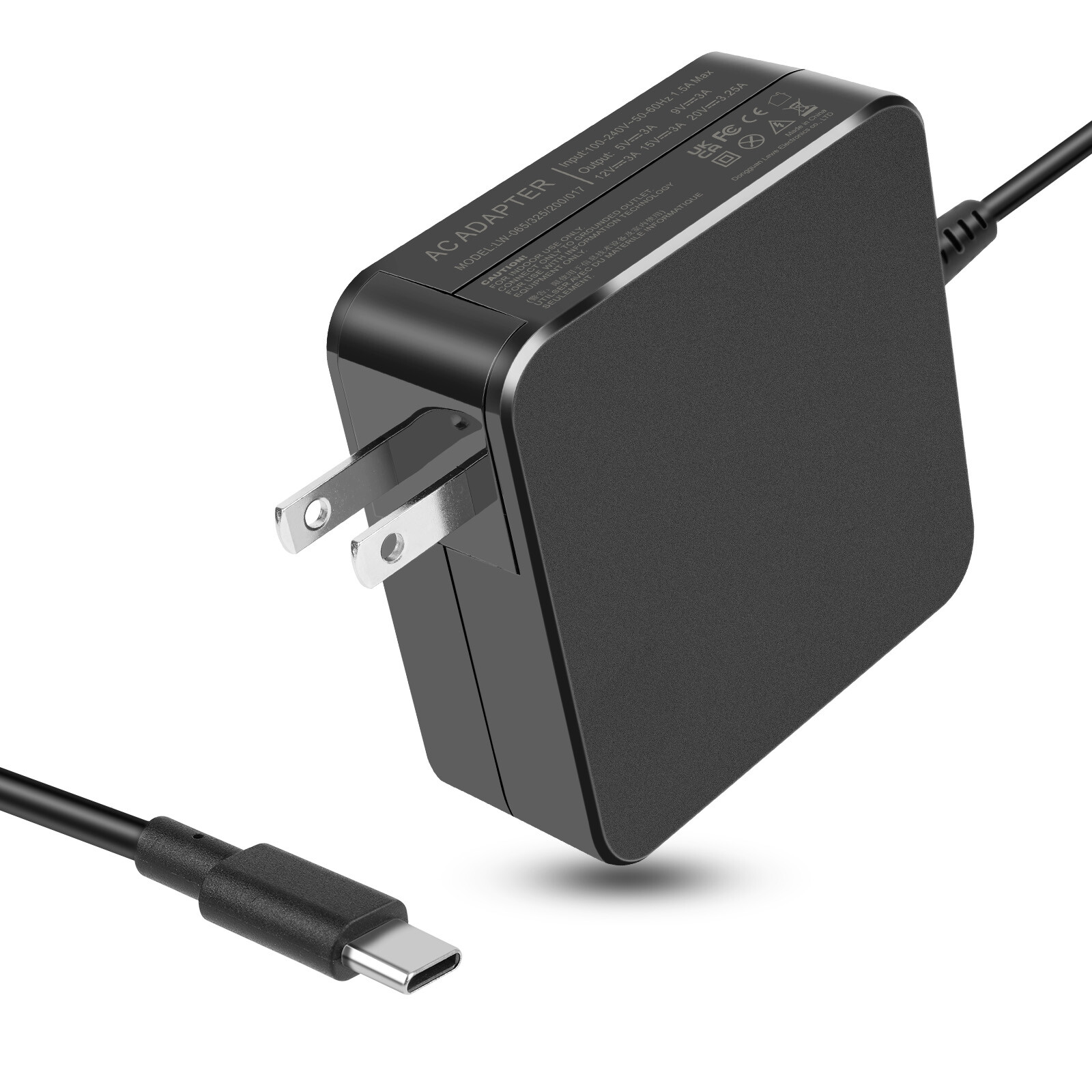 USB-C Charger for LG Gram 14 15 16 17 Laptop 16Z90P 17Z90N Type-C Power ...