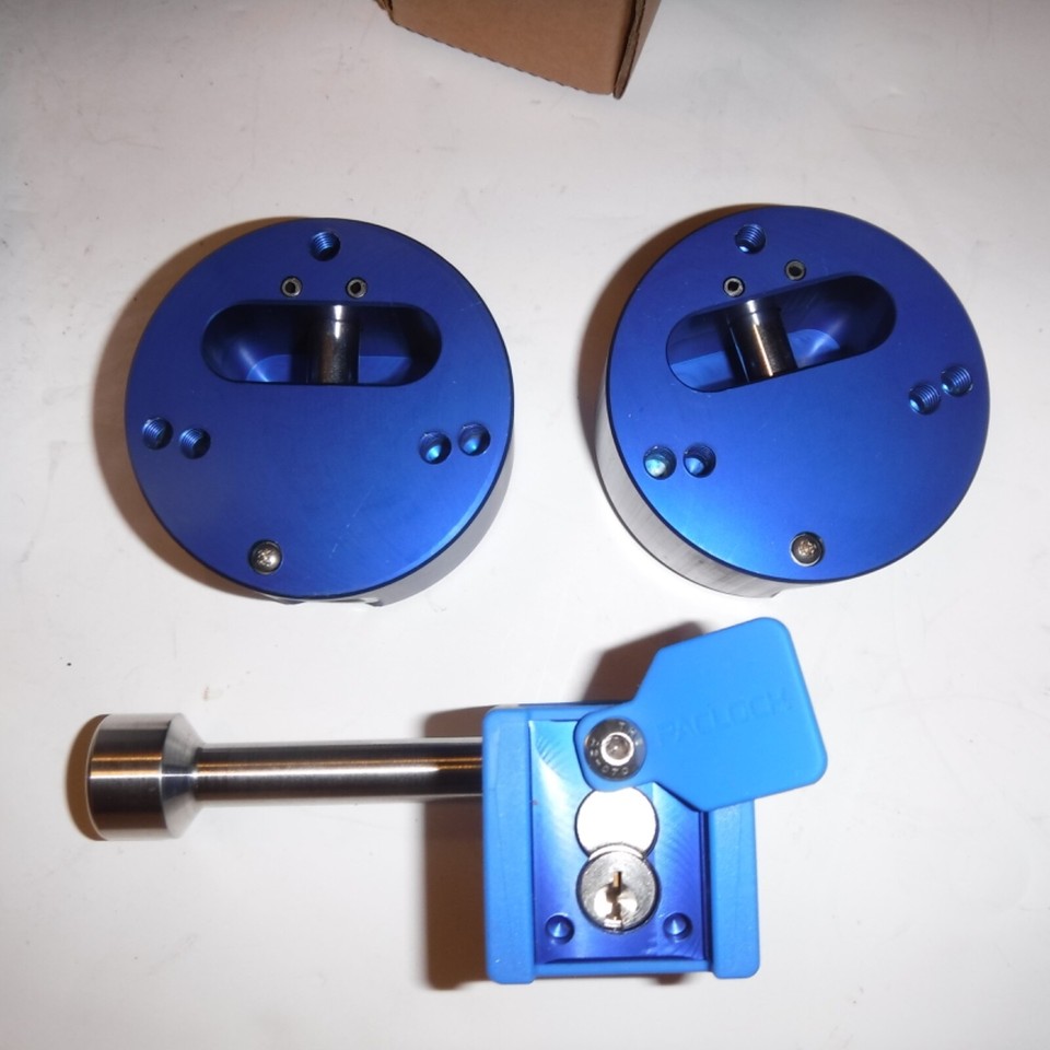 Paclock puck locks and trailer hitch lock keyed the same | eBay