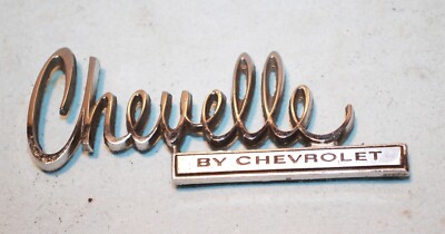 70 Chevelle trunk lid emblem script plague | eBay