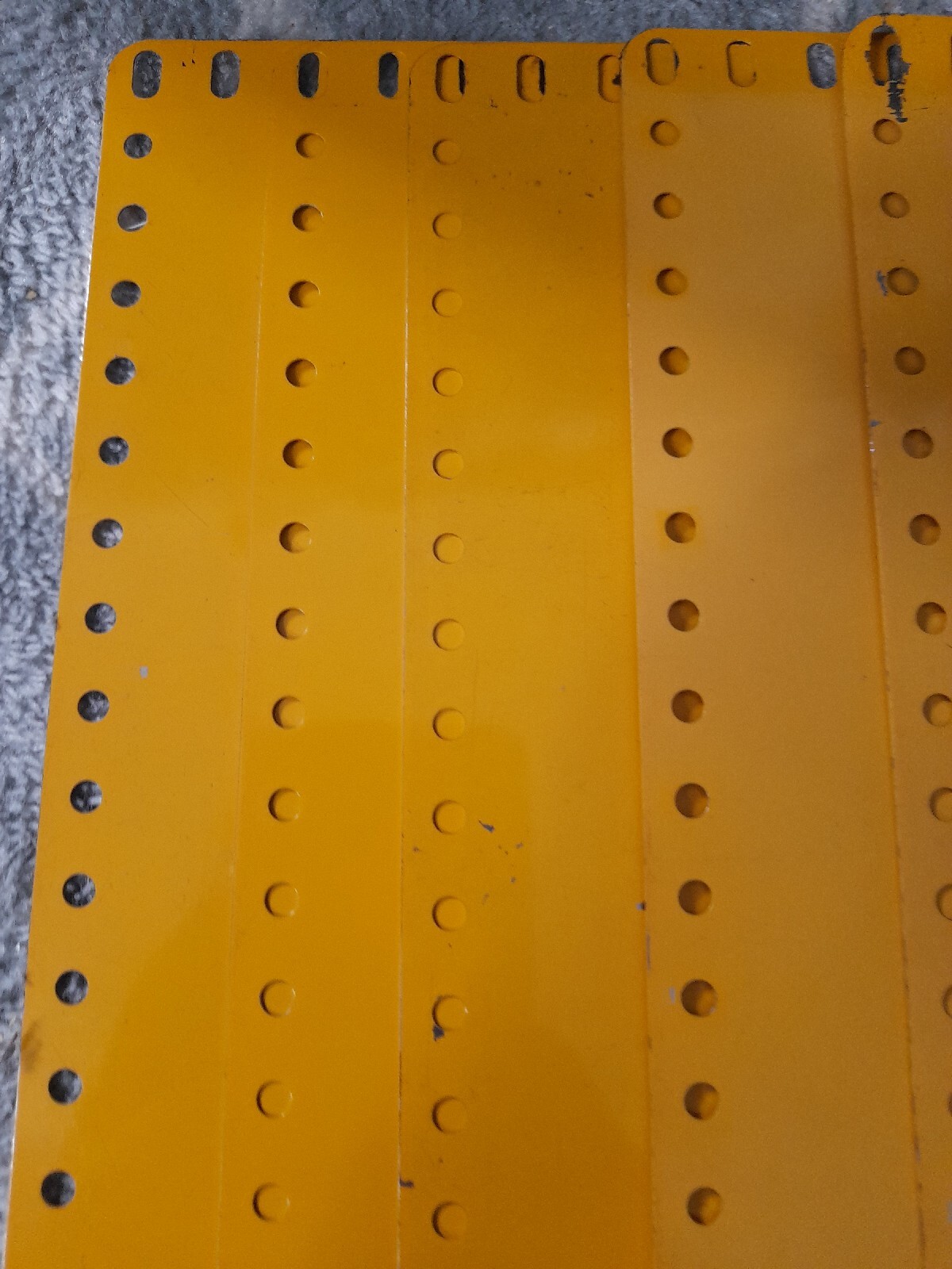 6x Meccano yellow Metal Strip Plates, 12.5 inch, part 197 | eBay UK