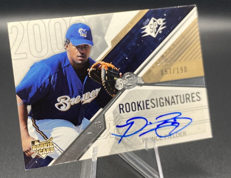 2006 UD SPX #128 Prince Fielder Rookie Signatures Auto /190 Brewers | eBay