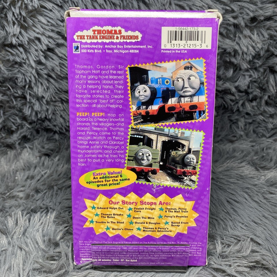 Thomas The Tank Engine And Friends Thomas His Friends Help Out VHS Tape ...