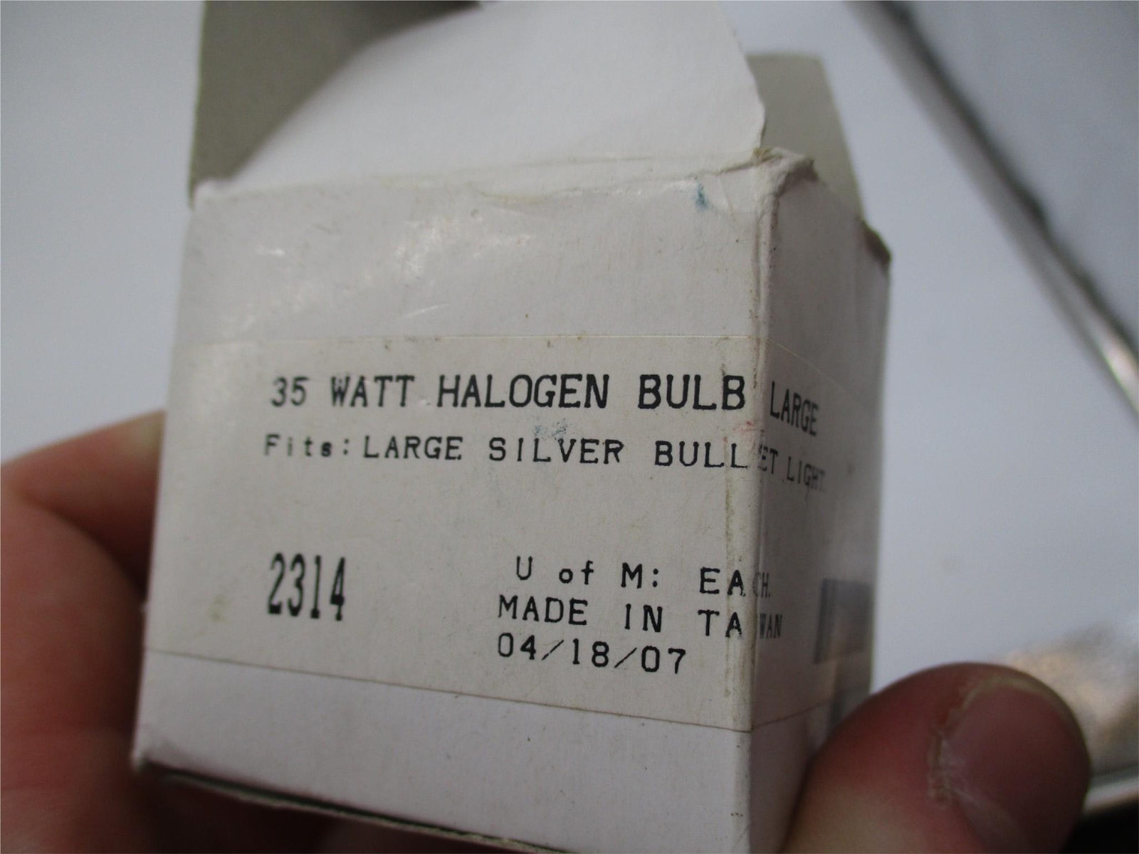 Harley Davidson Kuryakyn 35 Watt Large Halogen Bulb Silver Bullet 2314 ...