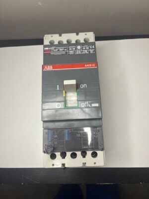 ABB 300AMP CIRCUIT BREAKER SACE S5 WITH PR211 TRIP UNIT AT 250A 600VAC ...