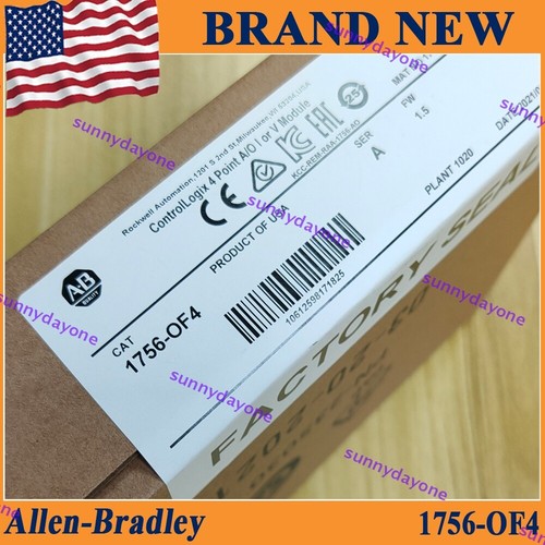 1756-OF4 NEW Allen-Bradley 1756-OF4/A ControlLogix 4 Pt A/O I or V ...