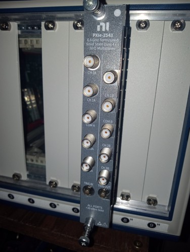 NI PXIe-2543 6.6 GHz Terminated Solid State Dual 4x1 50Ω Multiplexer ...