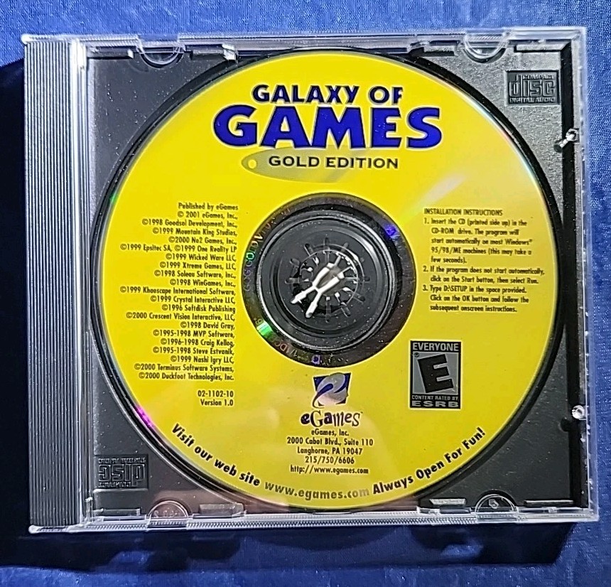 GALAXY OF GAMES GOLD EDITION ( CD-ROM, 2001 ) eGAMES | eBay