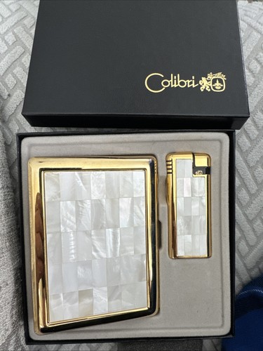 Vtg.Colibri Touch Sensor Pocket Lighter Gold Tone W/ Original Box | eBay
