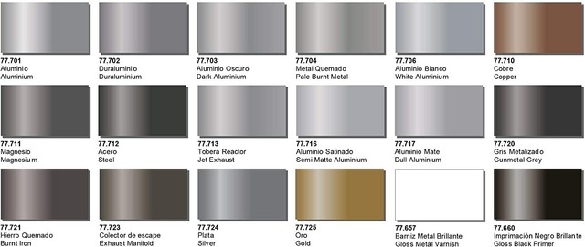 Vallejo Metal Color - Duraluminium 32ml Val 77702 Acrylic Metallic ...