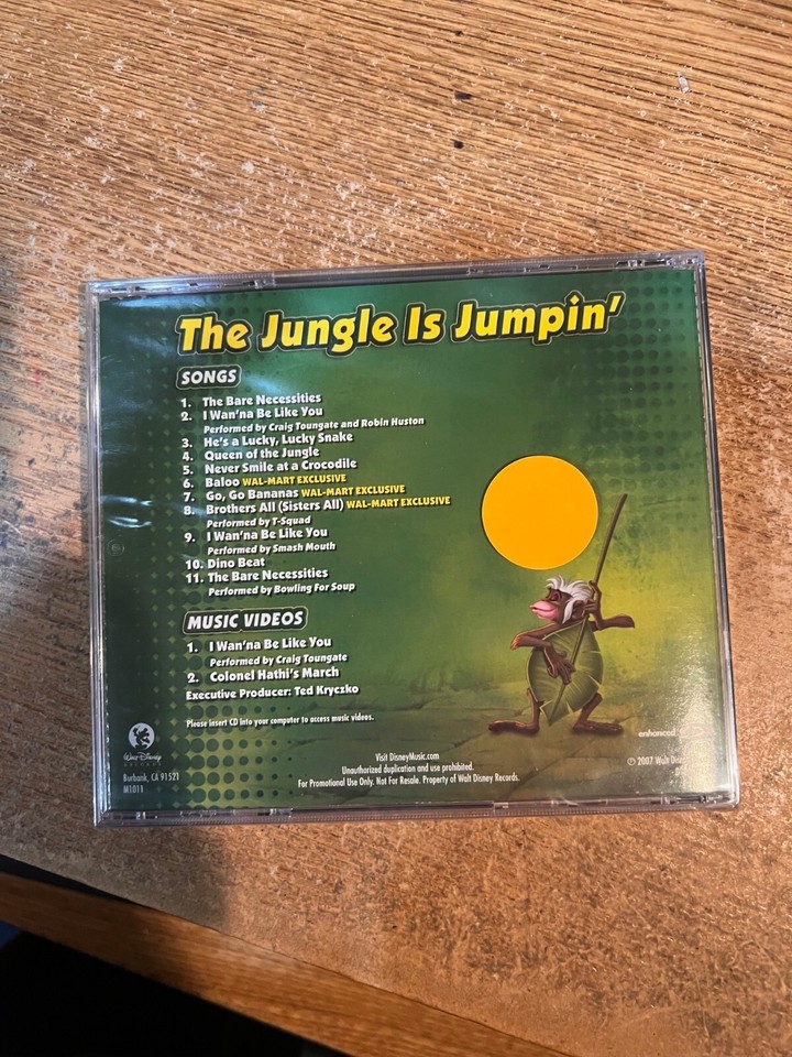 The Jungle is Jumpin walt disney 40th anniversary jungle book cd | eBay
