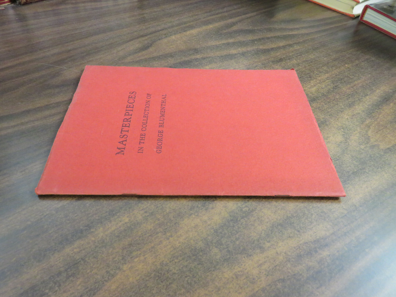 Masterpieces in the Collection of George Blumenthal 1943 A Special ...