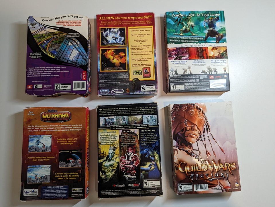 Big Box PC Game Lot of 6 Games - Discs/Codes Untested | eBay