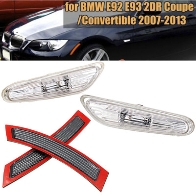 Car Front Bumper Reflectors +Turn Indicator Side Marker Light For BMW ...