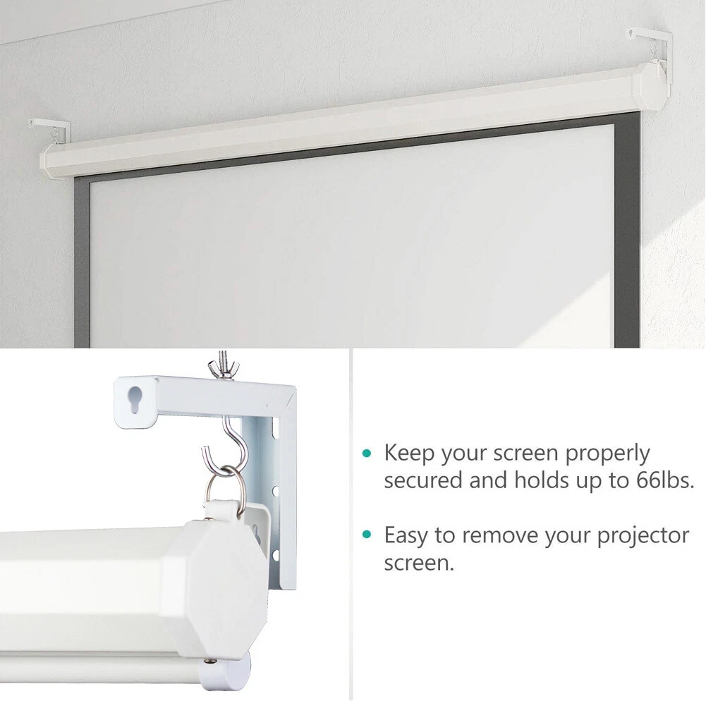 Ceiling Mounted Projector Screen Brackets | Shelly Lighting