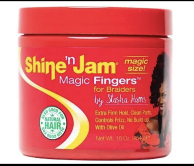 Ampro Shine'N Jam Magic Fingers for Braiders Extra Firm Holds 16 OZ (1 ...