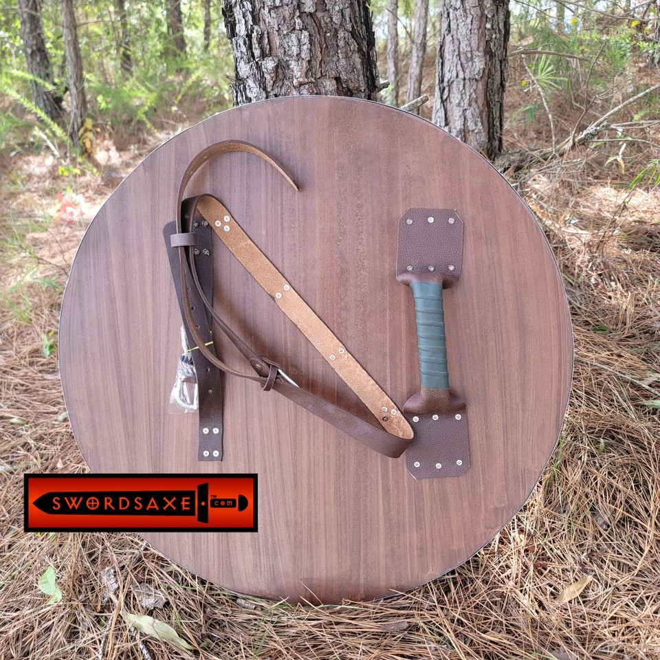 Horse Stallion Stainless Steel Medieval Wood Round Shield Wall Decor ...