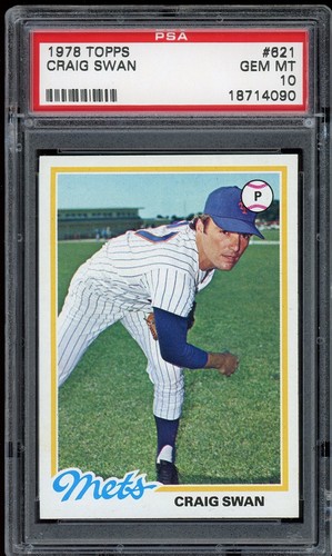 1978 Topps Baseball #621 Craig Swan PSA 10 | eBay