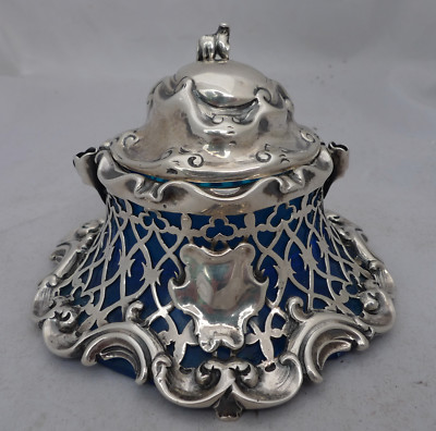 Victorian Silver Inkwell Charles Thomas & George Fox London 1843 ...
