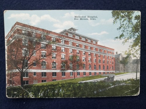 Methodist Hospital Des Moines Iowa IA Postcard c.1910 | eBay
