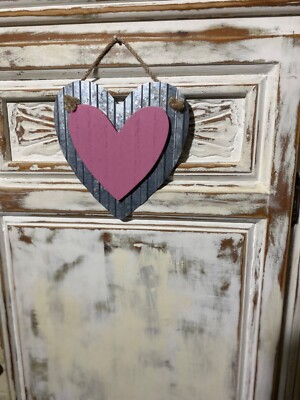 Galvanized Heart Wall Decor, Heart Wall Decor, Home Decor | eBay