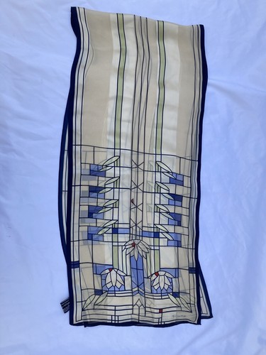 Frank Lloyd Wright Scarf 100% silk Museum Of Modern Art Prairie 52”x11 ...