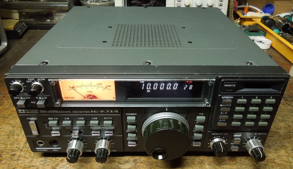 Icom IC-R71A Receiver Shortwave Ham AM SSB CW Communications Receiver ...