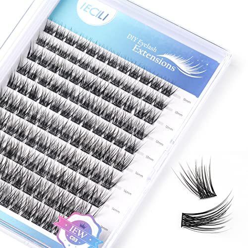 Individual Lashes 120pcs Cluter Lashes Wide Stem Lash Clusters 10mm ...