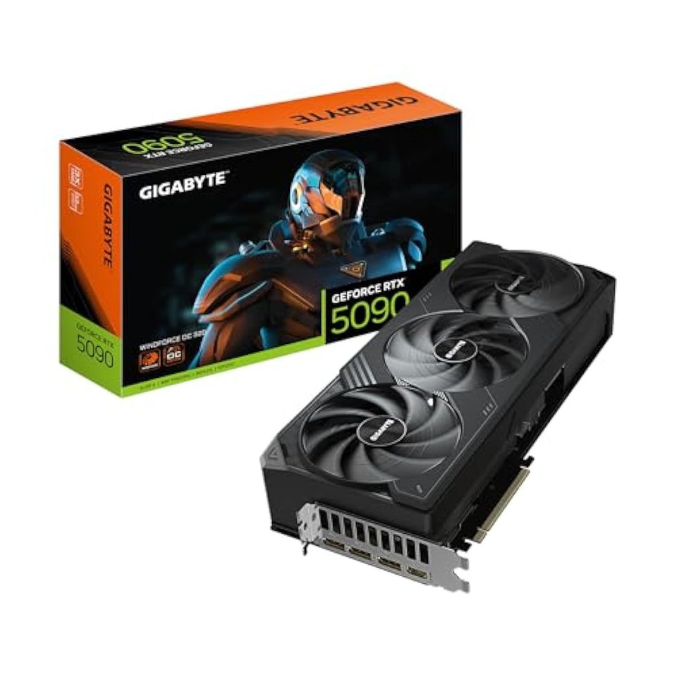 GIGABYTE GeForce RTX 5090 WINDFORCE OC 32G Graphics Card, WINDFORCE ...