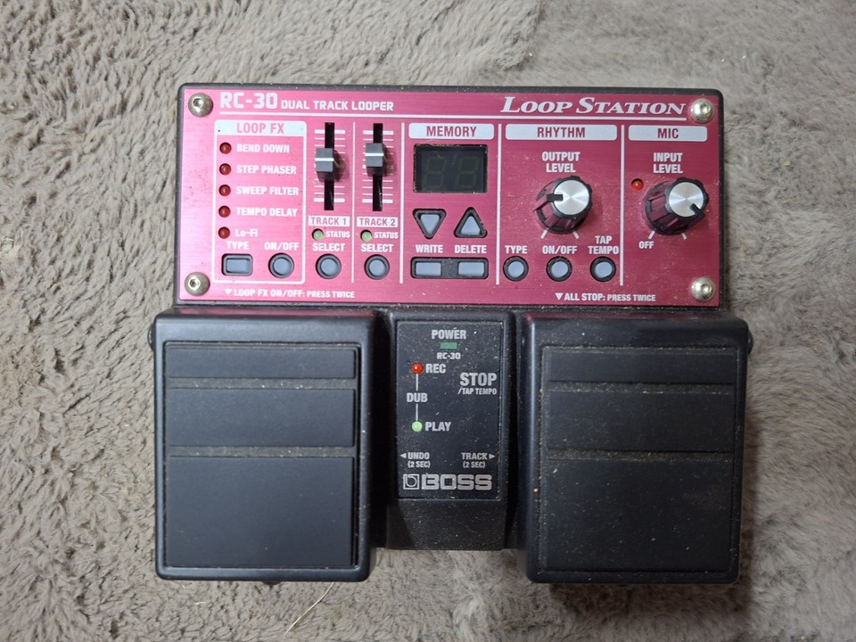 Boss RC-30 Dual Track Loop Station Stereo Looper Pedal 3 Hours 99 Loop ...