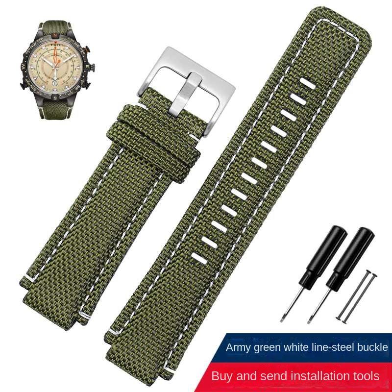 Nylon Watch Strap Fit For Timex Tide T2N721 T2N720 TW2T76500 TW2T76300 ...