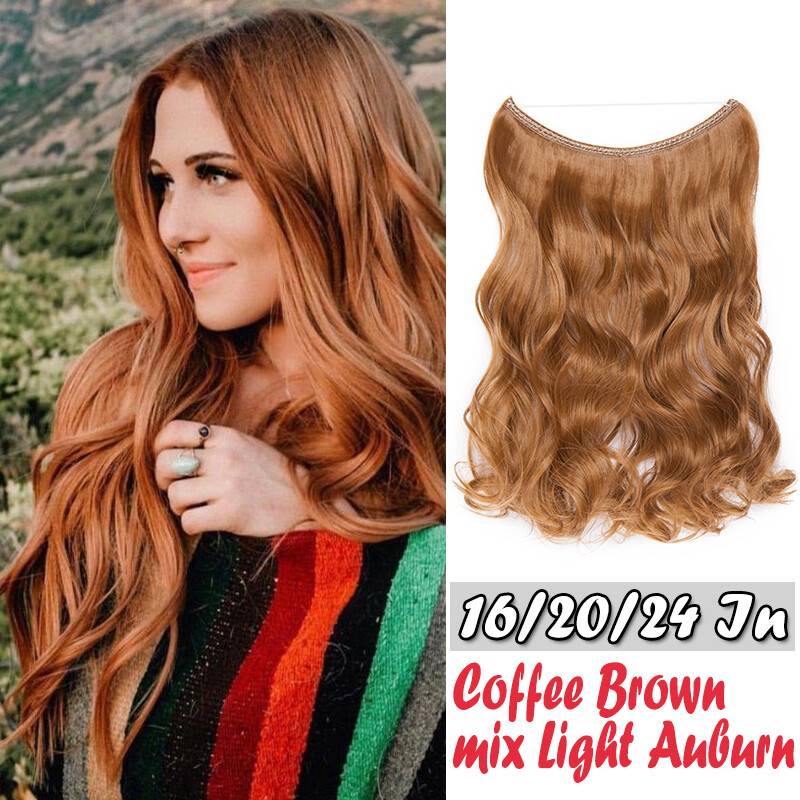 100% Natural As Human Thick Invisible Wire Softs Secret Wire In Hair ...