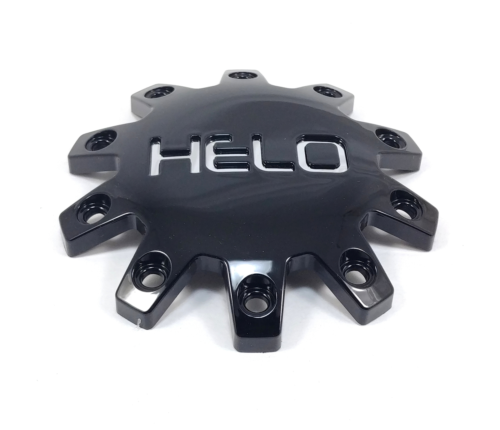 Helo Gloss Black Center Cap 4-3/16"OD Bolt Closed-End for 5/6Lug HE875 ...