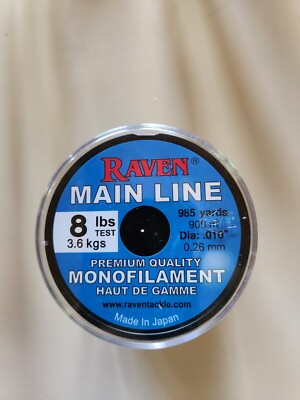 Raven Center Pin Float Fishing Main Line Moss Green 8 lbs. | eBay