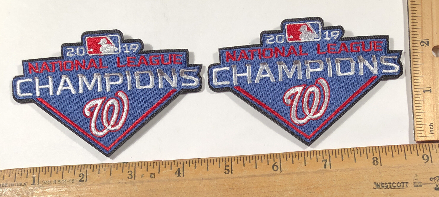 Lot Of 2 Washington Nationals Patch MLB 2019 National League Champions ...