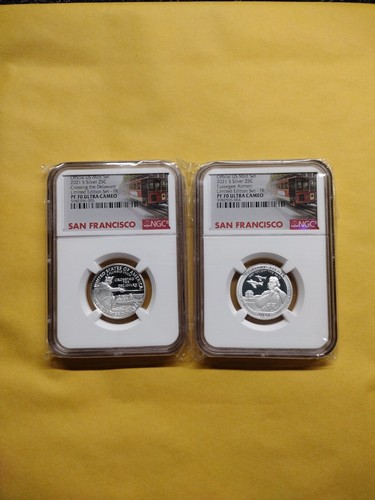 2021 S NGC PF70 UC SILVER PROOF LIMITED EDITION QUARTER SET CROSSING ...